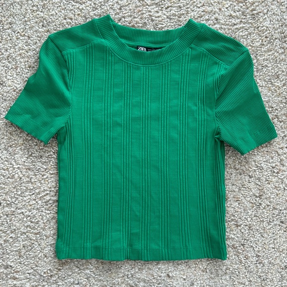 Zara | Tops | Zara Ribbed Top | Poshmark